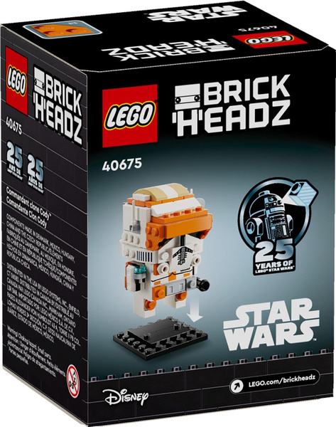 Конструктор LEGO BrickHeadz 40675 Клон-коммандер Коди купить на OZON по ...
