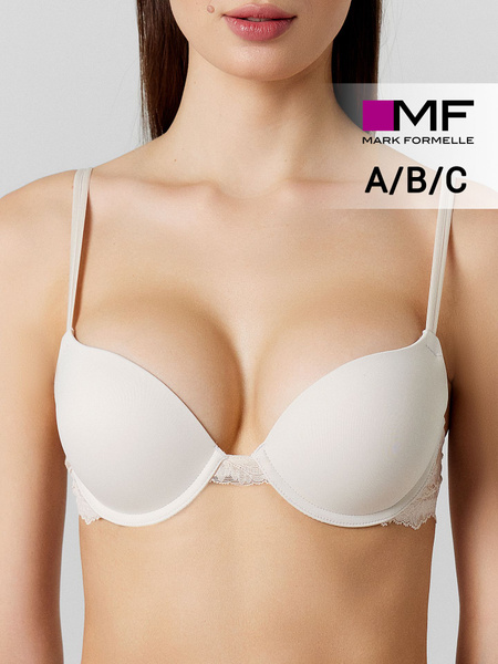Бюстгальтер Женский Mark Formelle на косточках, размер 75B белый Микрофибра Повседневный ...
