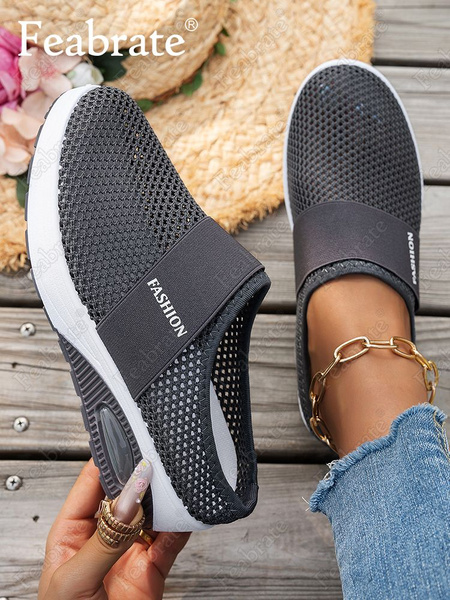 Сабо Женский Feabrate Текстиль R (средняя), размер 40 Закрытый нос, Круглый нос Клиновидный ...