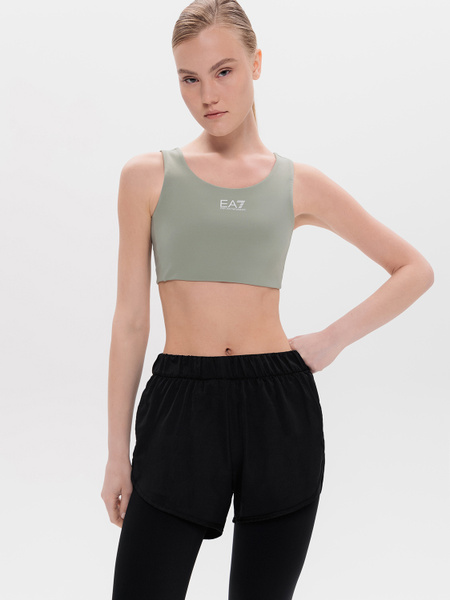 Топ Женский EA7 светлый хаки, размер 44, 46 Полиамид, Эластан Повседневный Китай купить c ...