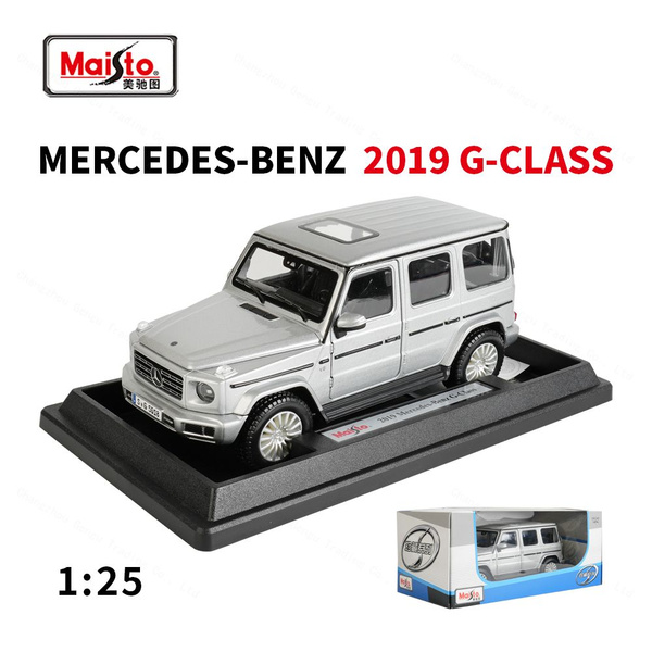 Maisto 1:25 Mercedes-Benz 2019 G-Class G500 , отлитая под давлением Коллекционная модель ...