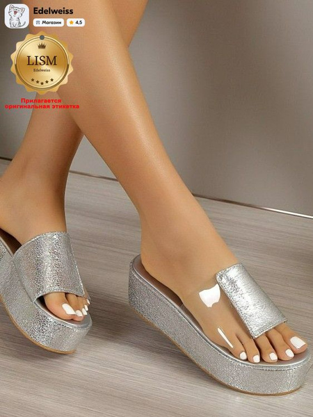 Сабо Женский LISM Искусственная байка, Искусственная кожа R (средняя), размер 36 Круглый нос ...