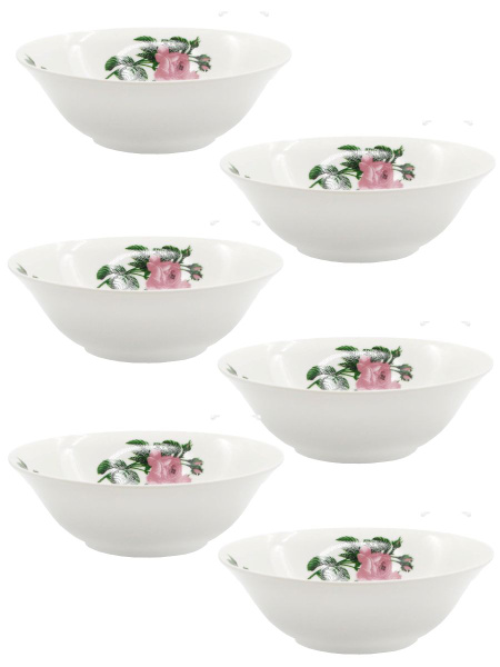 Тарелка глубокая Valleya, Фарфор, диаметр 17.5 см купить c доставкой на ...