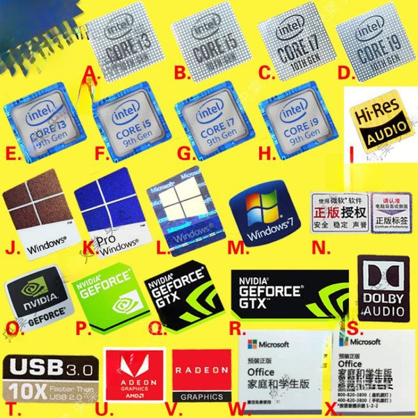 Руилонг R9 R7 R5 R3 5000 серии CPU компьютерная наклейка купить на OZON ...