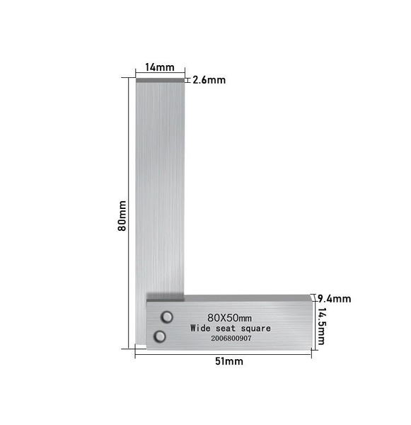 Vitatools Аксессуар для линейки/угольника 80мм х 50мм, Металл купить на OZON по низкой цене ...