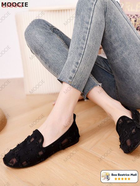 Мокасины Женский MOOCIE черный, размер 38 Без застёжки Демисезон купить c доставкой на OZON по ...