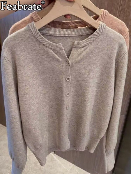 Кардиган Женский Feabrate хаки Махровая ткань, размер 42, 44 Вышивка свободный Длинный ...