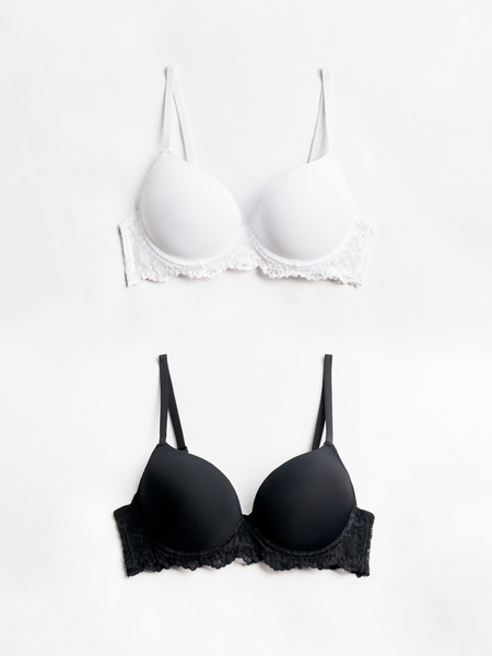 Бюстгальтер Женский Zolla, размер 75B белый Полиамид, Эластан Повседневный Китай купить c ...