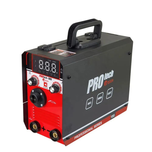 Сварочный аппарат Edon Pro tech-195 без газа (7,4кВт, 195А, D электрода 2-4 мм. D проволоки 0 ...
