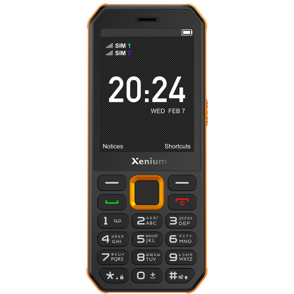 Телефон Xenium X300, Black Orange купить на OZON по низкой цене (2575874515)