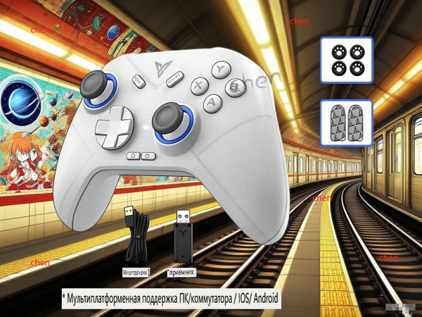 Игровой контроллер Flydigi APEX 4 Беспроводной элитный триггер обратной связи Поддержка PC ...