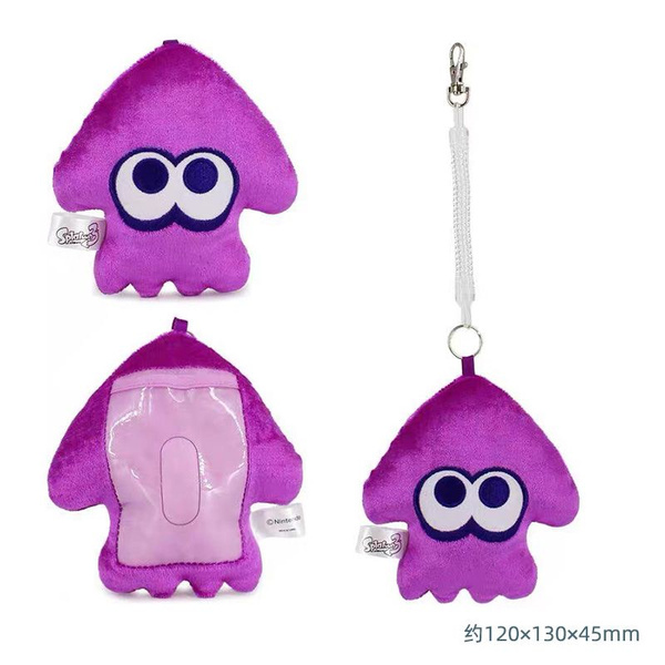 Nintendo Splatoon Plush Purple Squid Coin Case 10cm Оригинал из Японии ...