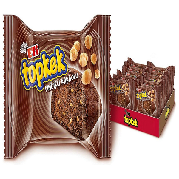 Eti Topkek Какао-пирожное с фундуком 35 грамм х 24 штуки купить на OZON ...