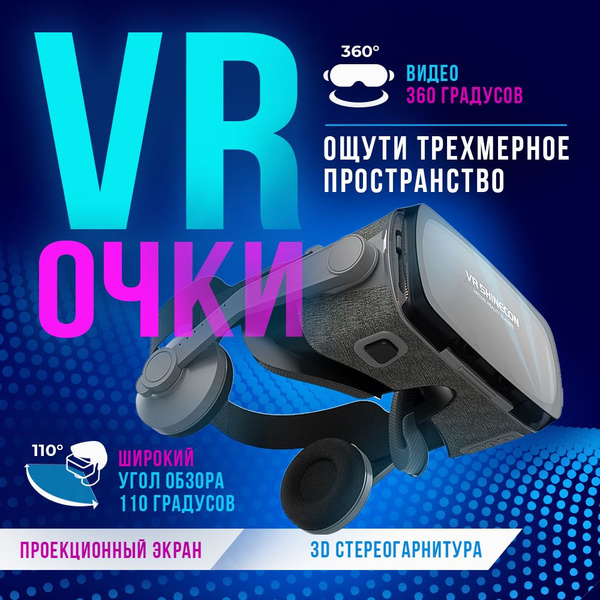 VR-очки для смартфона VR SHINECON для iOS, Android купить по выгодной цене в интернет-магазине ...