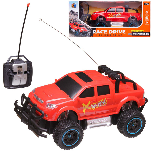 Машинка радиоуправляемая Junfa джип внедорожник X-Topking, 23 см, 27Мгц, фары светятся, цвет ...