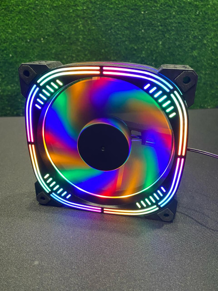 Вентилятор в корпус ПК 120ММ RGB - купить кулер по выгодной цене в интернет-магазине OZON ...
