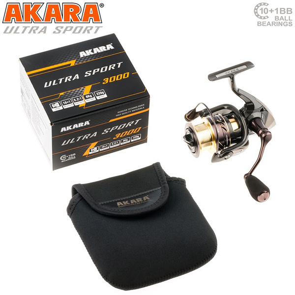 Катушка Akara Ultra Sport, Безынерционная, 3000, Передний фрикцион ...