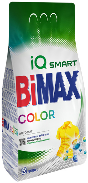 BiMAX Стиральный порошок 9000 г 60 стирок Для цветных тканей - купить с доставкой по выгодным ...