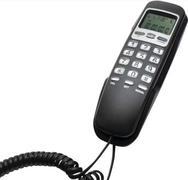 Проводной телефон Ritmix RT-010 Caller ID (черный) - купить с доставкой ...