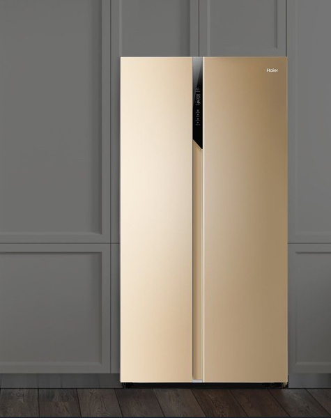 Холодильник Haier HRF-541DG7RU , двухкамерный, No frost, золотой ...