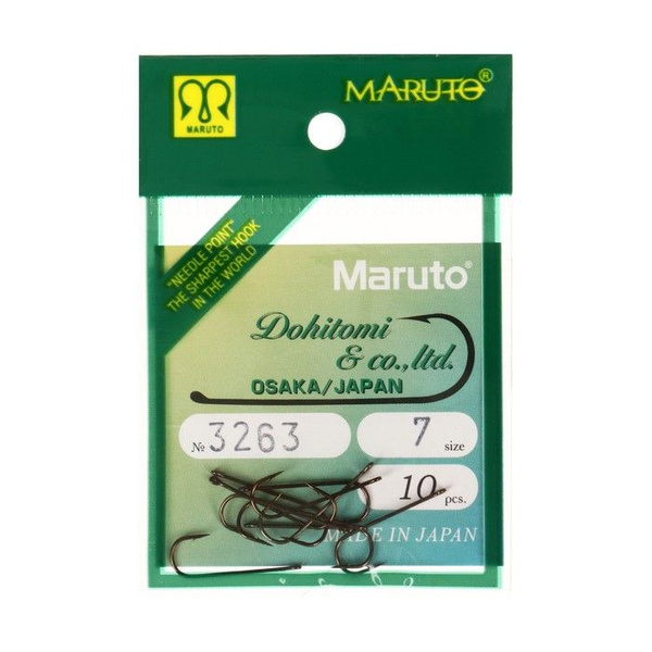 Maruto, Крючки универсальные Maruto 3263, цвет BR, № 7, 2 набора по 10 штук купить на OZON по ...
