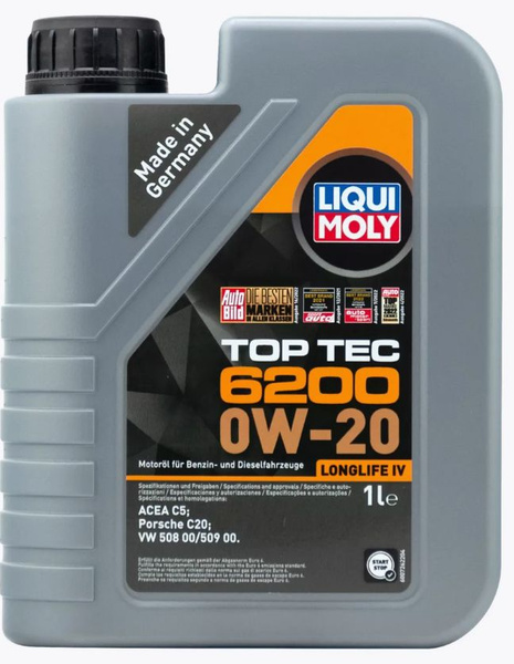 DSM Liquid Moly Top Tec 6200 0W-20 C5 автомасло 1л - Japan арт. 20789 ...