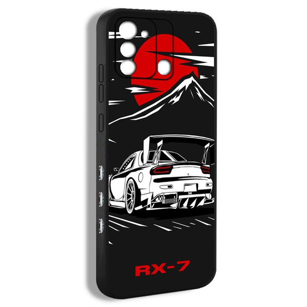 чехол для смартфона Подходит для Tecno Spark 8c Mazda Rx7 Fd3s Jdm Гонки Qtr16 купить с