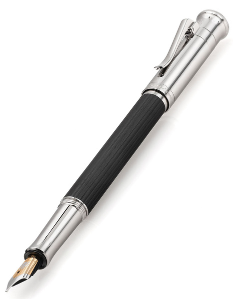 Перьевая ручка Graf von Faber-Castell Classic Ebony & Platinum Plated ...