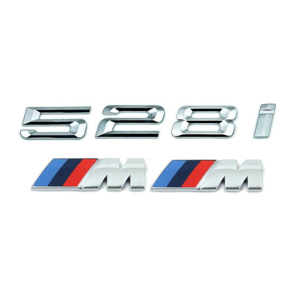Комплект: шильдик на багажник длям BMW 528d + 2 эмблемы на крыло M ...