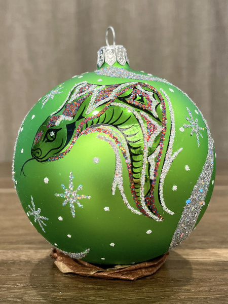 Елочный шар "Змея Космос" 8.5 см (№5 "Зодиак") фабрика Елочка купить c ...