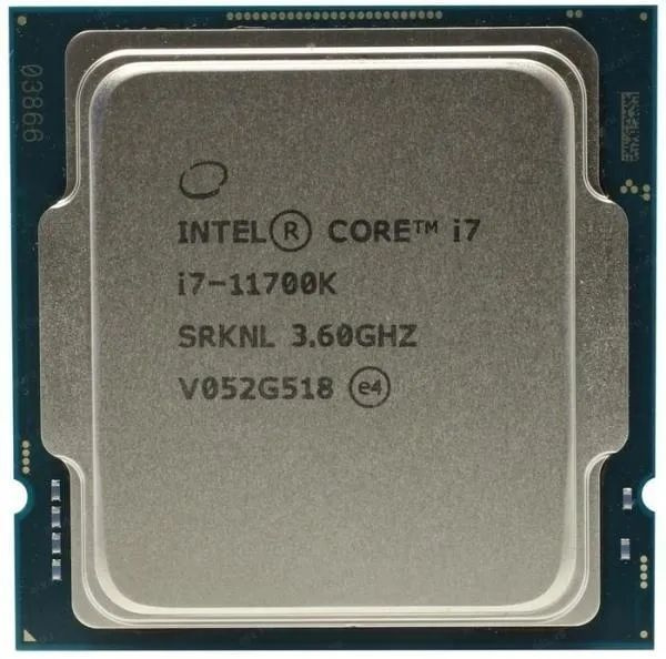 Процессор Intel Core i7 11-го поколения, OEM (без кулера), 8 яд., 3.6 ...