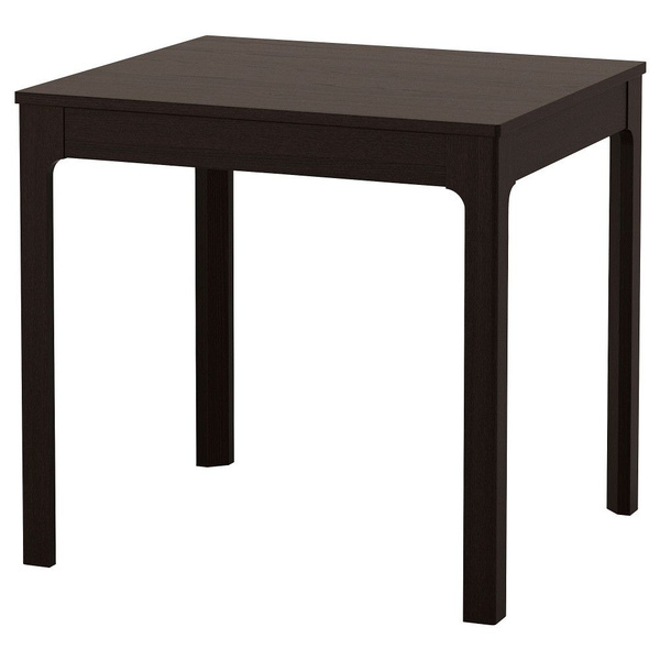 Стол обеденный IKEA Раздвижной стол, темно-коричневый 80/120x70 см ...