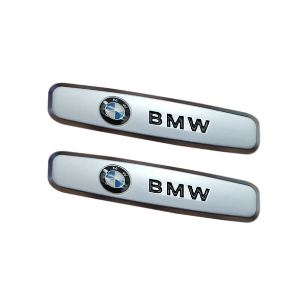 Автомобильная металлическая эмблема, наклейки на сиденье, противоударный коврик, значок для BMW ...