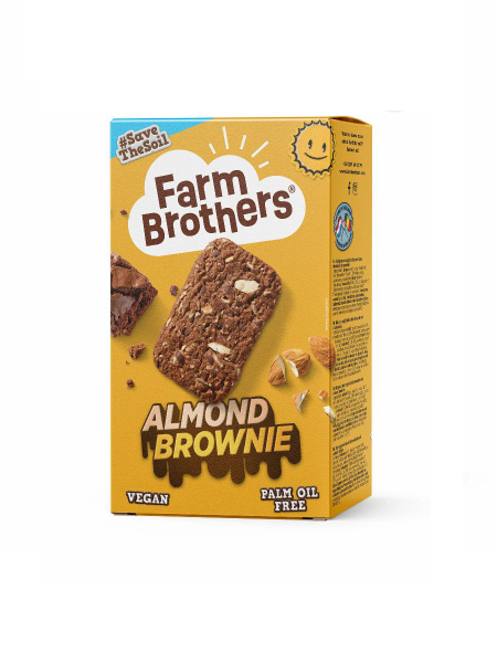 Печенье бельгийское Farm Brothers almond brownie, 135 г - купить с ...