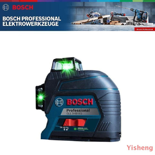 Купить Лазерный уровень Bosch GLL3-60 XG 3 x360 12 Зеленый луч Yisheng ...