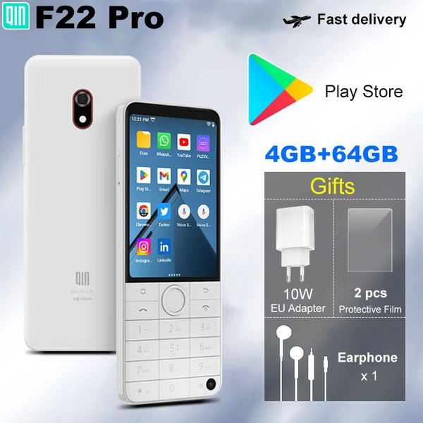 Мобильный телефон QIN F22 Pro 64GB Play Store, белый - купить по выгодной цене в интернет ...