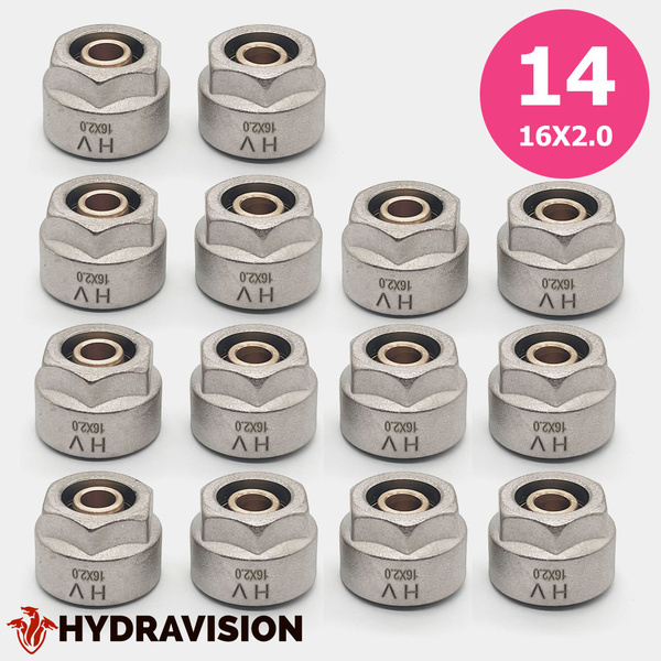 Коллекторное резьбозажимное соединение HYDRAVISION 16х2.0 - G 3/4" для ...