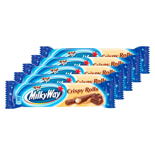 Вафельные трубочки Milky Way Crispy Rolls (Австрия), 25 г (6 шт ...