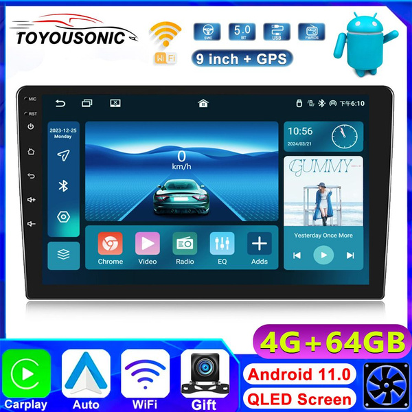 TOYOUSONIC Автомагнитола, диагональ: 9", 2 DIN, 4ГБ/64ГБ купить на OZON по низкой цене (1504231406)