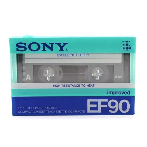 Оригинальная Японская Аудиокассета Sony EF-90n Improved / Новая ...