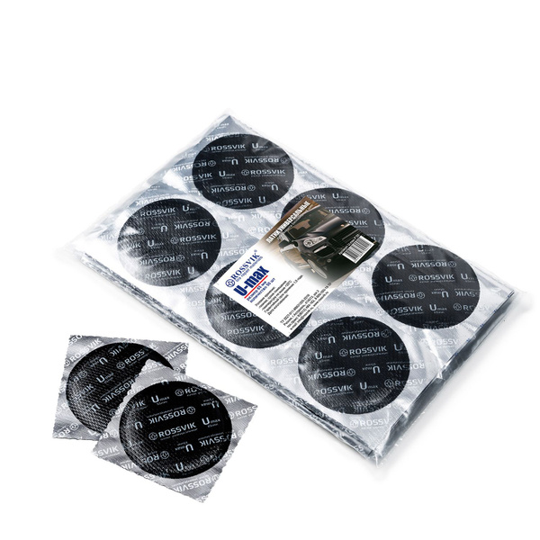 Латки универсальные для ремонта бескамерных шин ROSSVIK U max диаметр 65мм Упаковка 50шт Набор ...