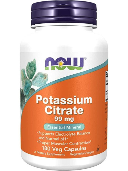 Potassium Citrate 180 капс Цитрат калия, важнейший минерал - купить с ...