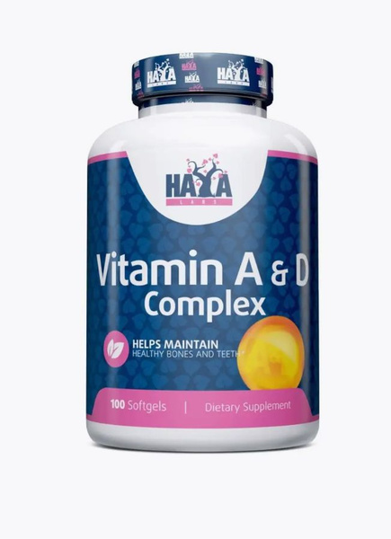 Haya Labs Vitamin A & D. Витамин А и Д. 100 soft. - купить с доставкой ...