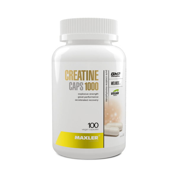 Креатин моногидрат в капсулах Maxler Creatine Caps 1000 100 шт ...