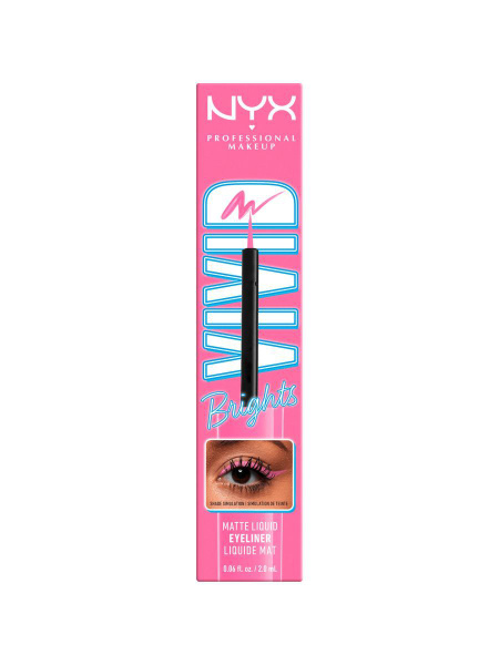 Подводка для глаз NYX PROFESSIONAL MAKEUP Liquid Eyeliner Matt Vivid ...