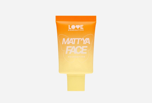 Матирующий тональный крем c экстрактом матчи / Love Generation, Matt'ya ...