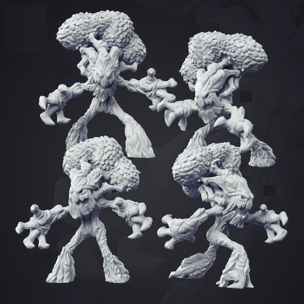 Игровые миниатюры "Энты Древолюды (4 шт.) - Ents Treemens (4 шт.) 90мм ...