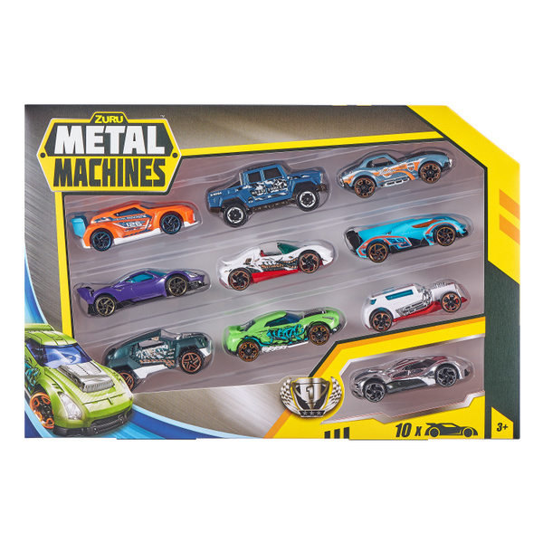 Вопросы и ответы о Набор машинок ZURU METAL MACHINES 10 шт., 1:64, 6750 ...