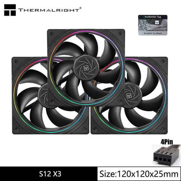 Корпусный Вентилятор Thermalright TL-S12 X3 120 MM 4PIN PWM Система ...