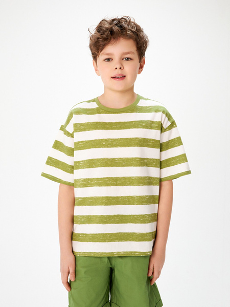 Футболка Acoola, размер 122, цвет белый, зеленый, хлопок 100% - купить по выгодной цене в ...